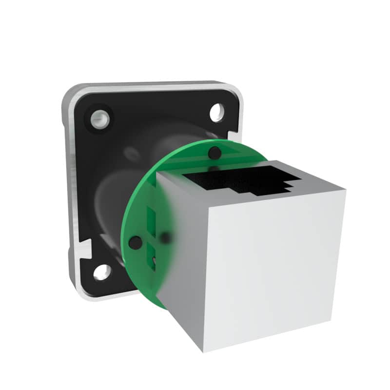 SE8FDNV-27 D-Shape RJ45 Panel Connector | Seetronic